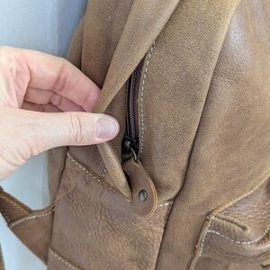 Roots | Bags | Vintage Roots Brown Leather Backpack With Tassel Detail ...